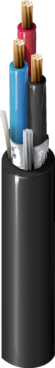 Belden 1093a Inst 4 Tri 18 Str Bc Pvc Nyl Ins E1 Isos Blk Pvc