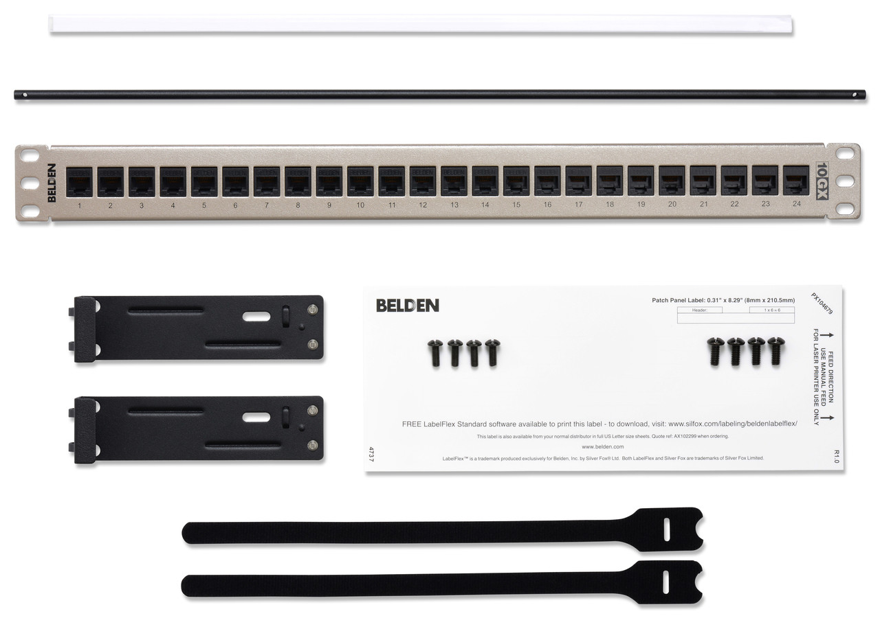 Belden 10GX KCONN Coupler PP 24 1U - 10GX KeyConnect Coupler Patch ...