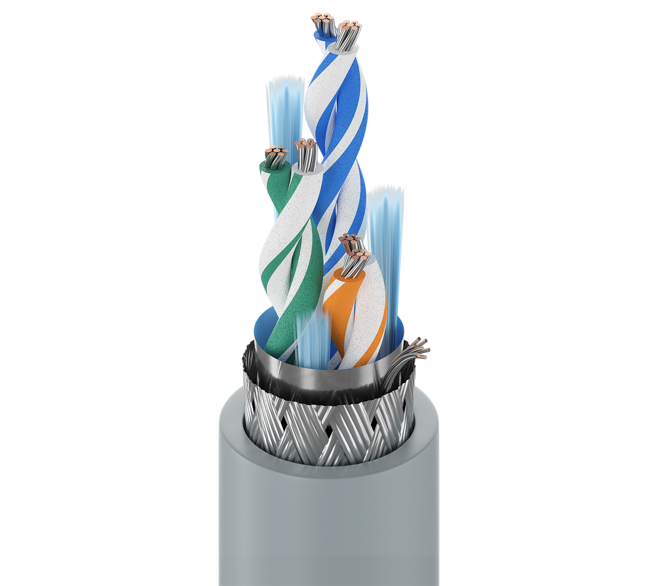 Belden 8103 - RS-232/422 Low Cap, #24-3pr, FPO, O/A Foil+Braid, PVC Jkt ...