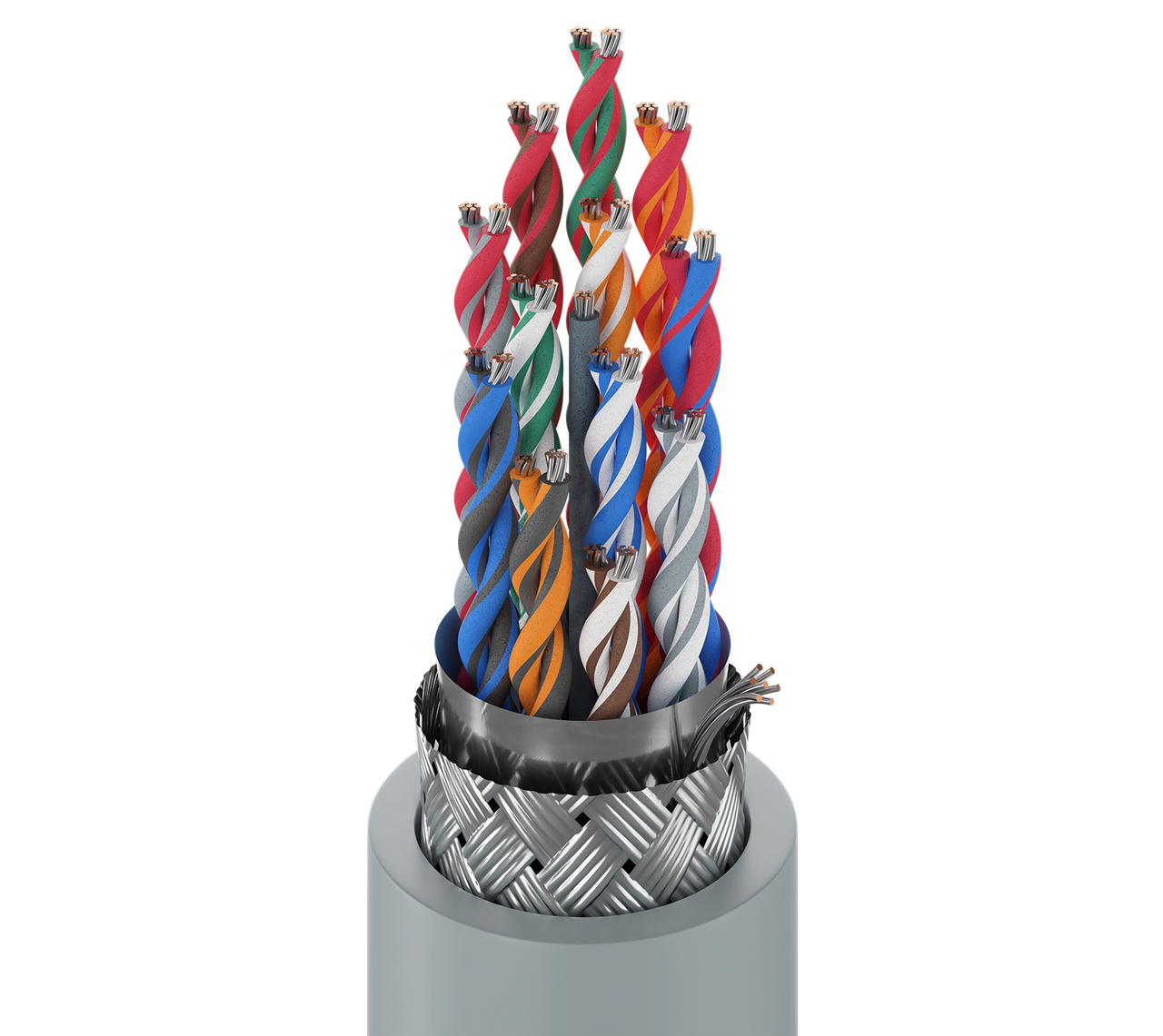 Belden 8112 - RS-232/422 Low Cap, #24-12.5pr, FPO, O/A Foil+Braid, PVC ...