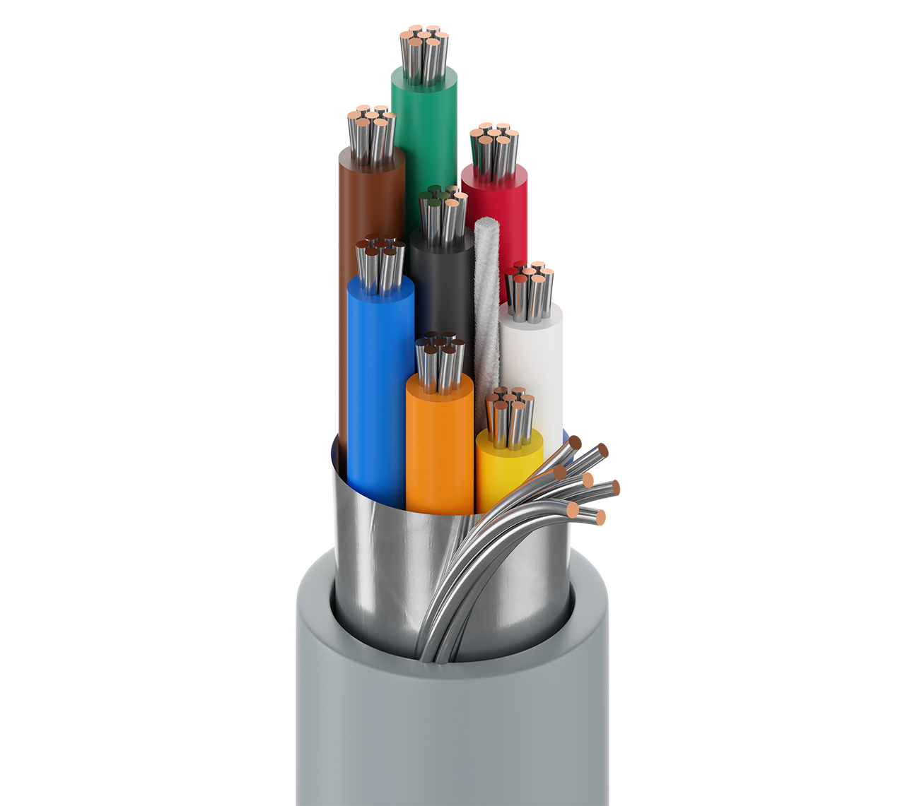 Belden 9538 - RS232, #24-8c, SR-PVC, O/A Foil, PVC Jkt, CMG