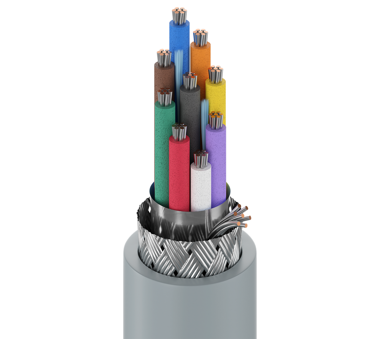 Belden 9934 - RS232/423 Low Cap, #24-9c, FPO, O/A Foil+Braid, PVC Jkt, CM