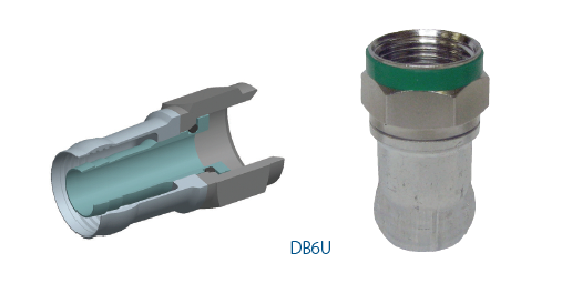 Belden DB6U-50 - Double Bubble RG-6 "F" Coax Compression Connector Bulk ...