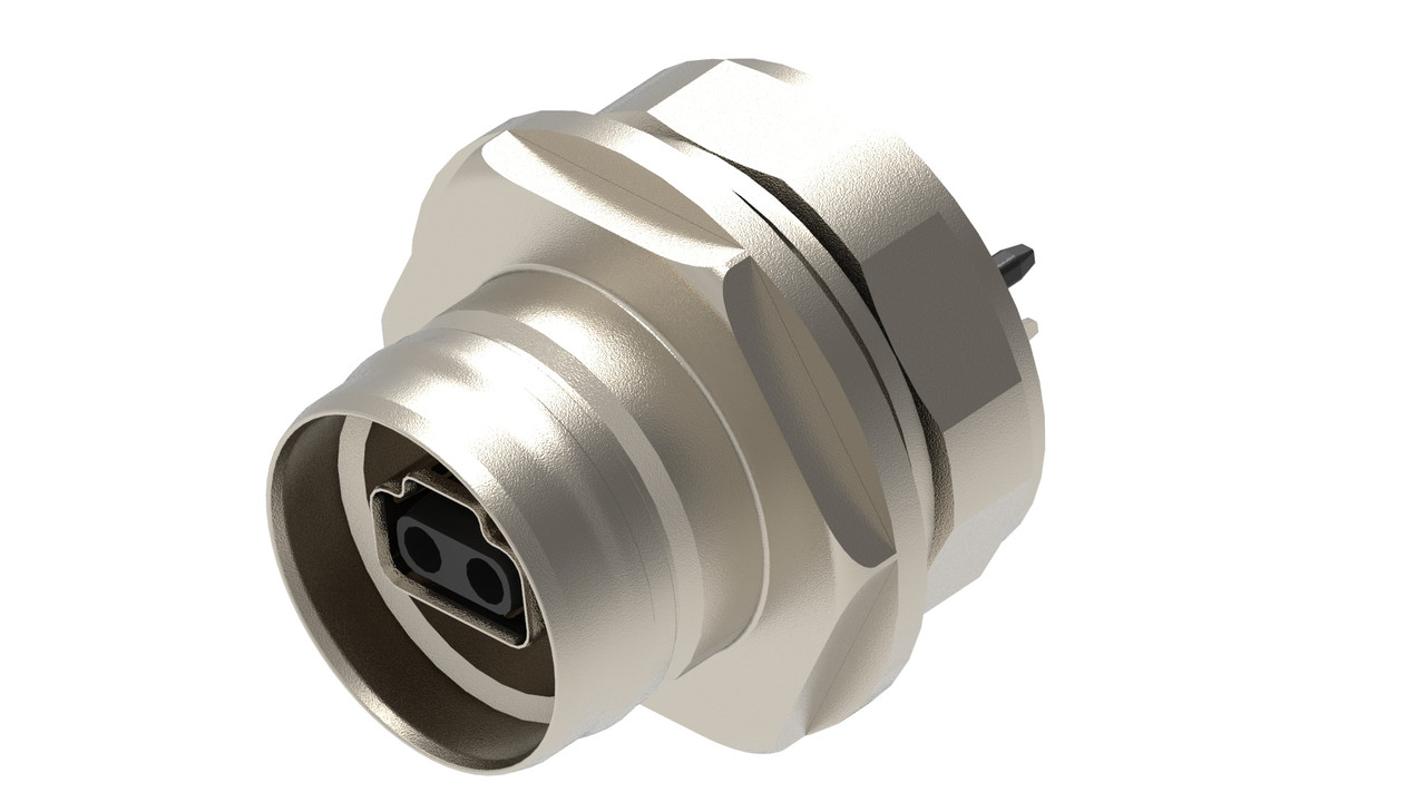 Belden HK2F6S-2C-GS/8 L - SPE M12 8 mm PCB insert, front mounting screw ...