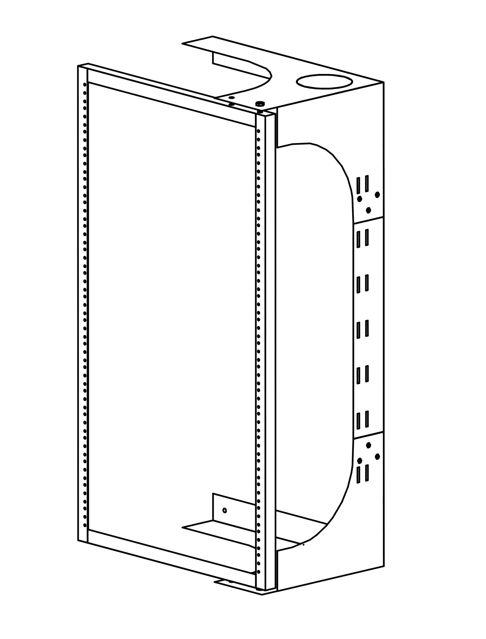 Belden XWR-4819-18 - Belden Swing-Out Wall Mount Racks