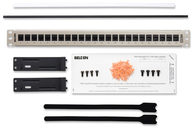 Belden 10GX KCONN PP 24 1U - 10GX KeyConnect Patch Panel 24 Port 1U