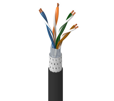 Belden 74002NH - DataTuff® 5E, 4PR #26 Str BC, PO ins, SF/UTP, LSNH Jkt ...