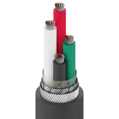 Belden 8424 - Microphone Cable, Star Quad, 4 C #20 Str TC, Rayon & 85% ...