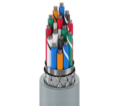 Belden 9616 - RS232, #24-15c, SR-PVC, O/A Foil+Braid, PVC Jkt, CMG