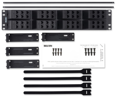 Belden CAT 6 KCON Cpl PP AngFlx 48 2U - CAT 6 KeyConnect Coupler Panel ...