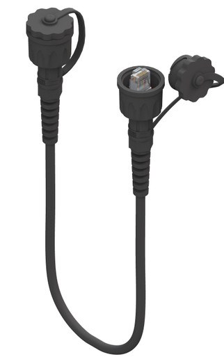 Belden E604003 - Cord Sets, DataTuff® Cat 6 600V AWM IP67 RJ45 Cord Set, 3m