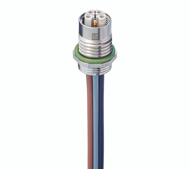 Belden RKH6S 5L-034 - M12 Power Receptacle Connector: Female, rear ...