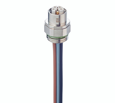 Belden RKP6S 5L-034 - M12 Power Receptacle Connector: Female, front ...