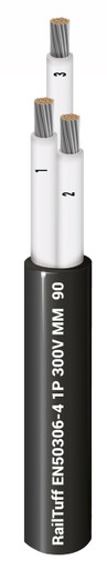 Belden RTC3C0.75P - RailTuff™ Thin wall cable EN 50306-4 1P 300V 3 C 0. ...