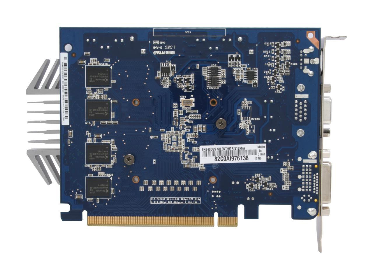 ASUS GeForce 8400 GS 512MB Fanless GDDR3 Video Graphics Card GPU ...