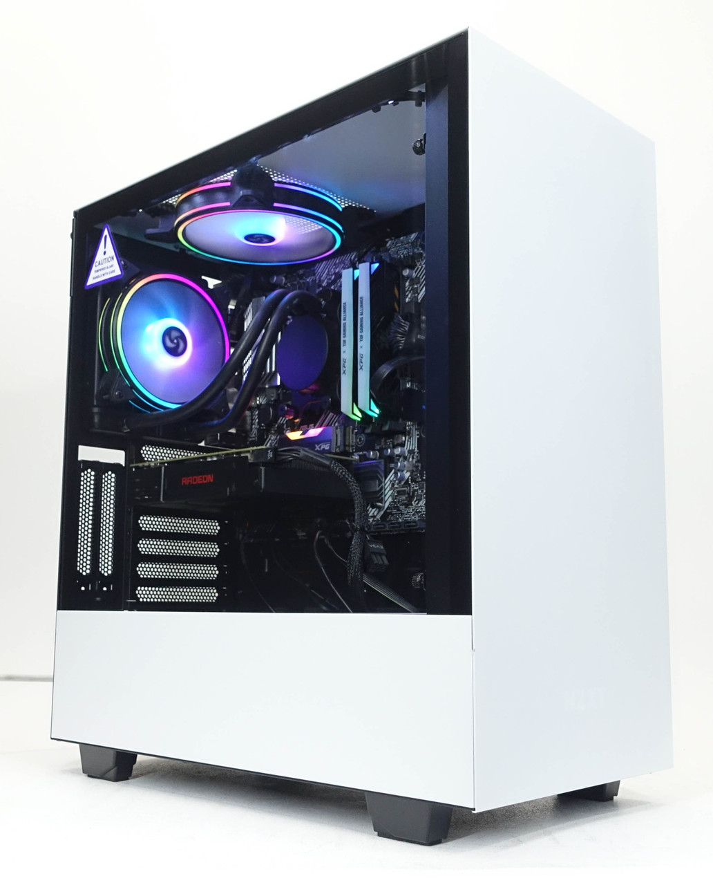 Custom RGB Gaming PC Computer Ryzen 5 5600X 3.7GHz 16GB 500GB NVME RX ...