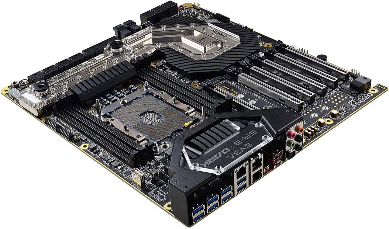 EVGA SR-3 DARK Intel C622 LGA Extended ATX M.2 Desktop Motherboard ...