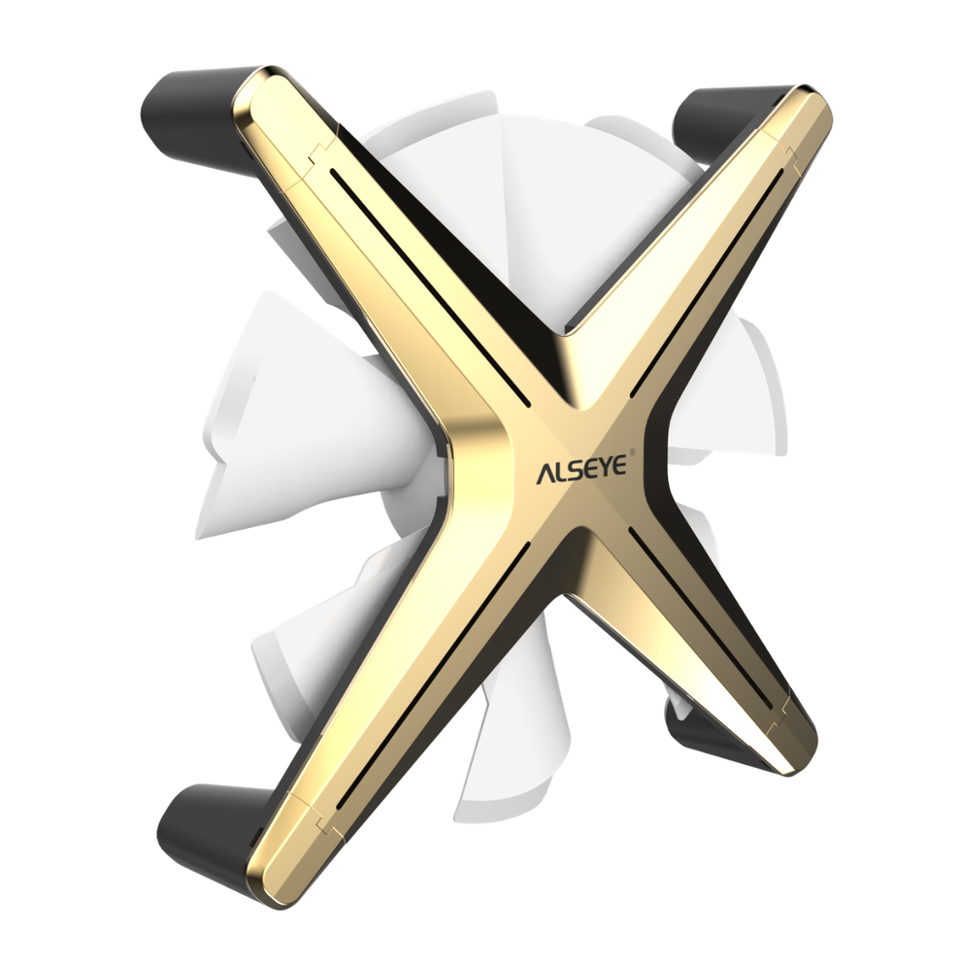 ALSEYE X12 Gold 120mm PC cooling Fan - CHQstore