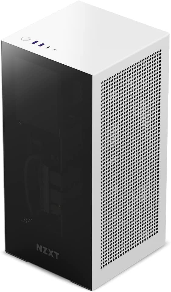 NZXT H1 Version 2 White Mini-ITX SFF CS-H11BW-US Desktop Computer Case ...