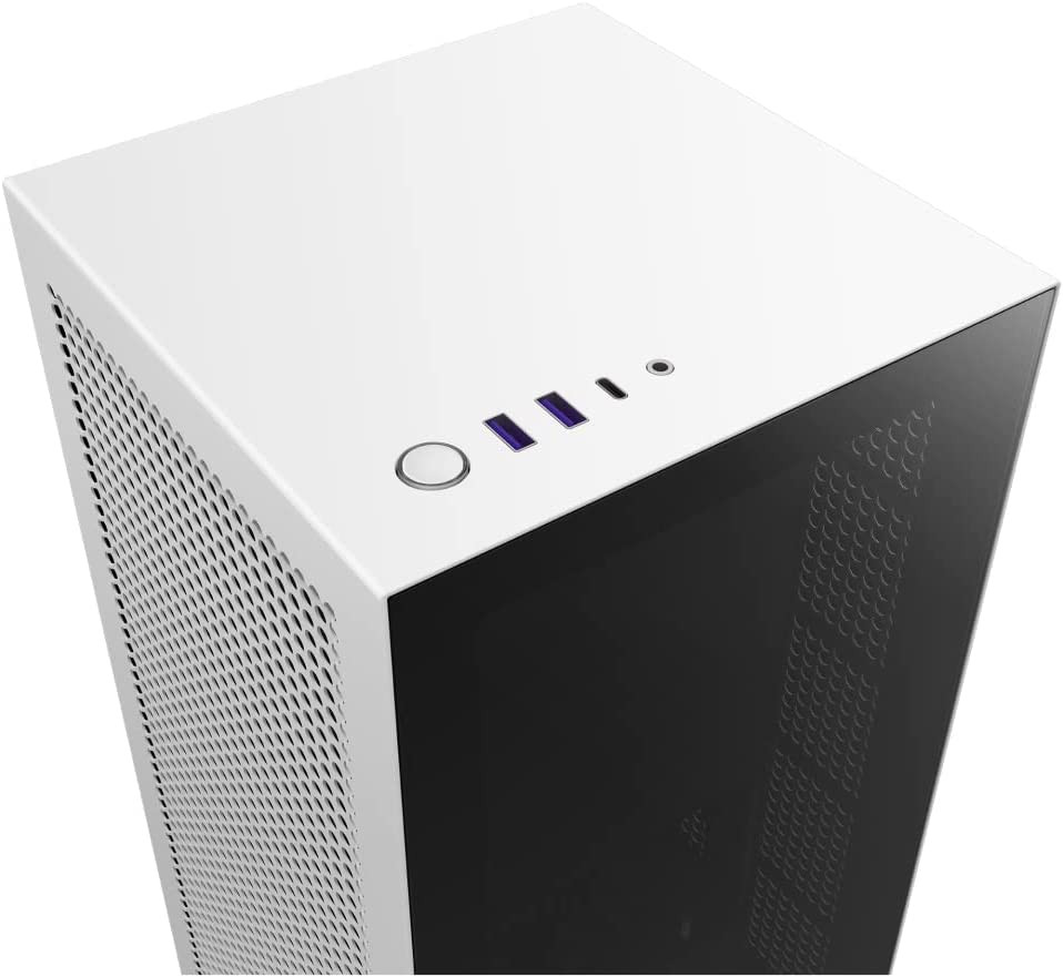 NZXT H1 Version 2 White Mini-ITX SFF CS-H11BW-US Desktop Computer Case ...