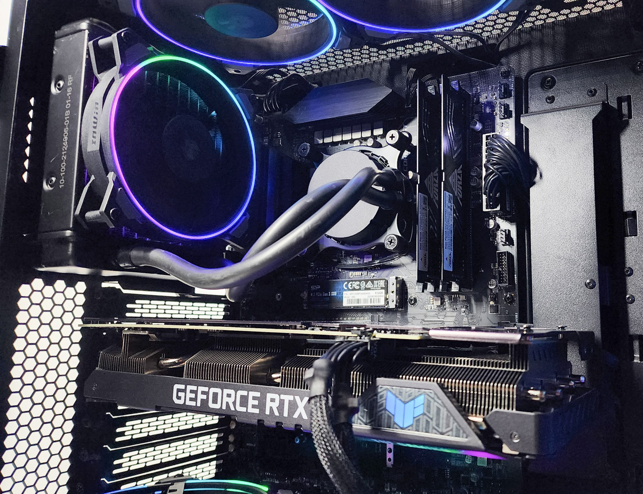 Gaming PC i5-10600K 4.1GHz 16GB RAM 512GB NVME M.2 SSD RTX 3060 12GB ...