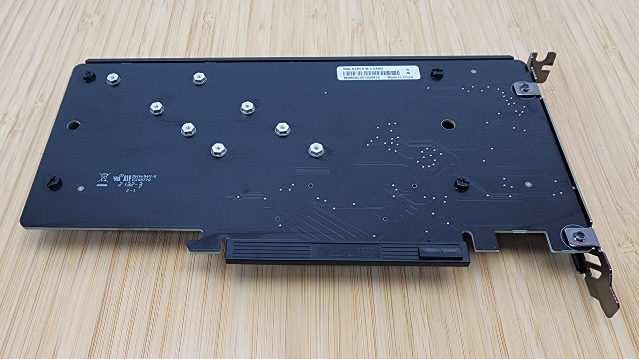ASUS ROG HYPER M.2 CARD PCIE NVME M.2 EXPANSION CARD - CHQstore