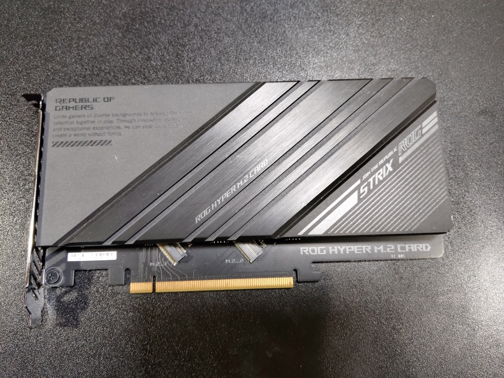 ASUS ROG HYPER M.2 CARD PCIE NVME M.2 EXPANSION CARD - CHQstore