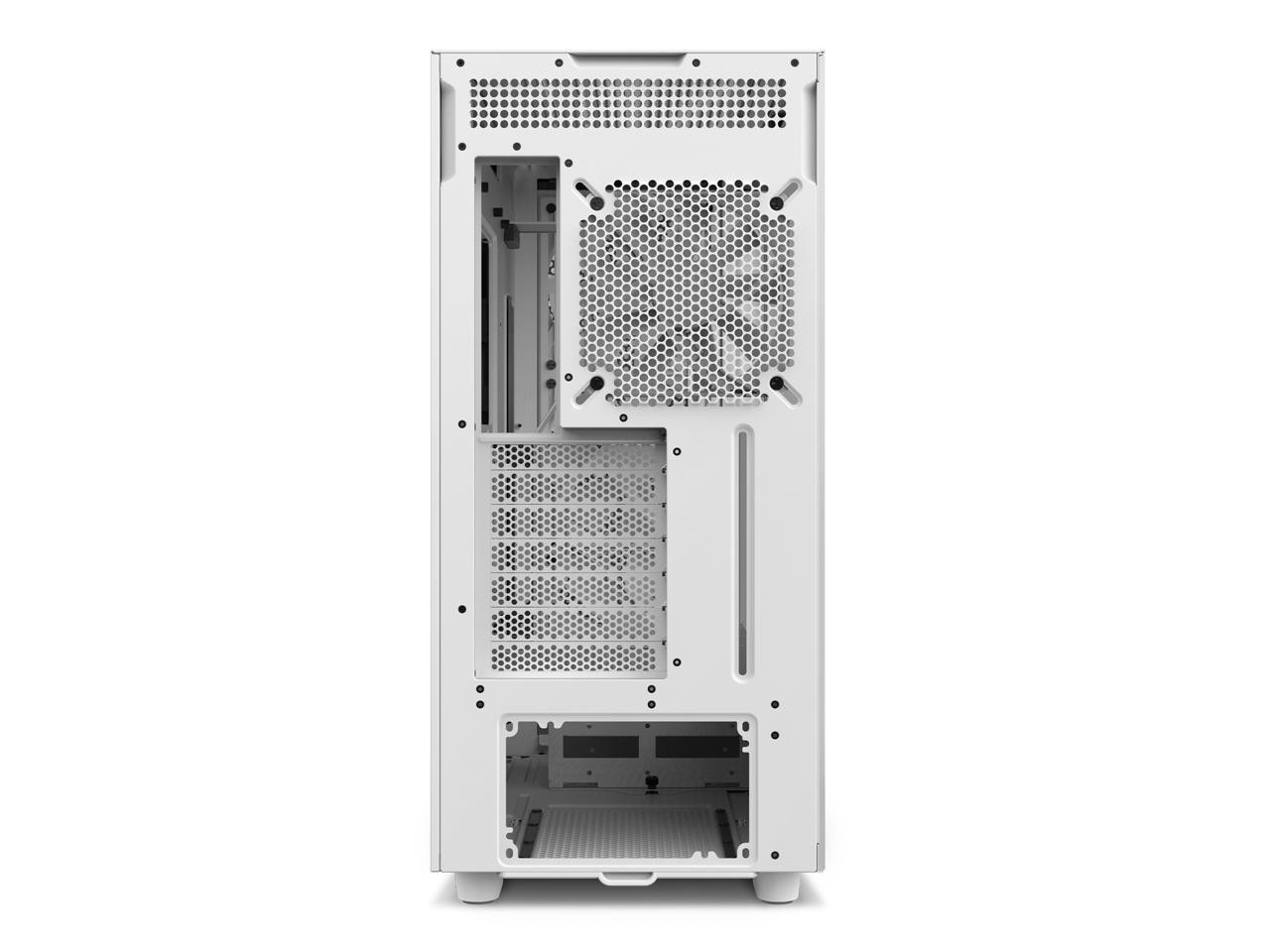 NZXT H7 Flow RGB CM-H71FW-R1 White ATX Mid Tower Desktop Computer Case ...