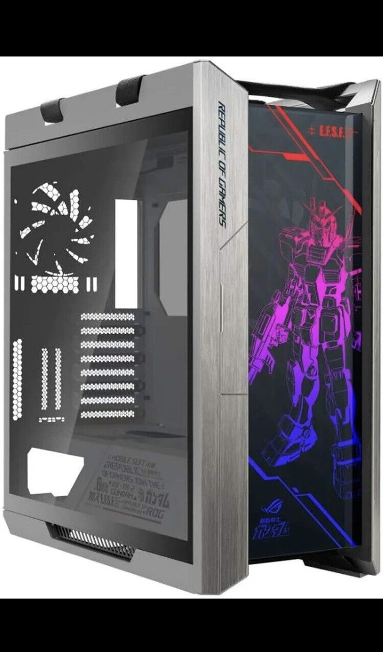 ASUS ROG Strix Helios GX601 GUNDAM EDITION Grey ATX Mid Tower Computer ...