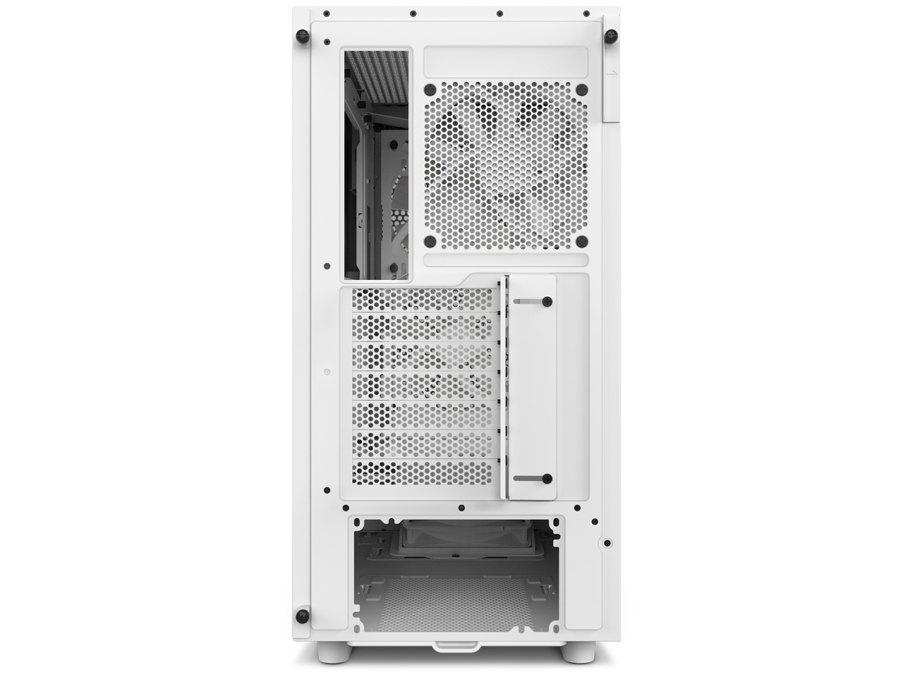 NZXT H5 Flow RGB CC-H51FW-R1 White ATX Mid Tower RGB Desktop Computer ...