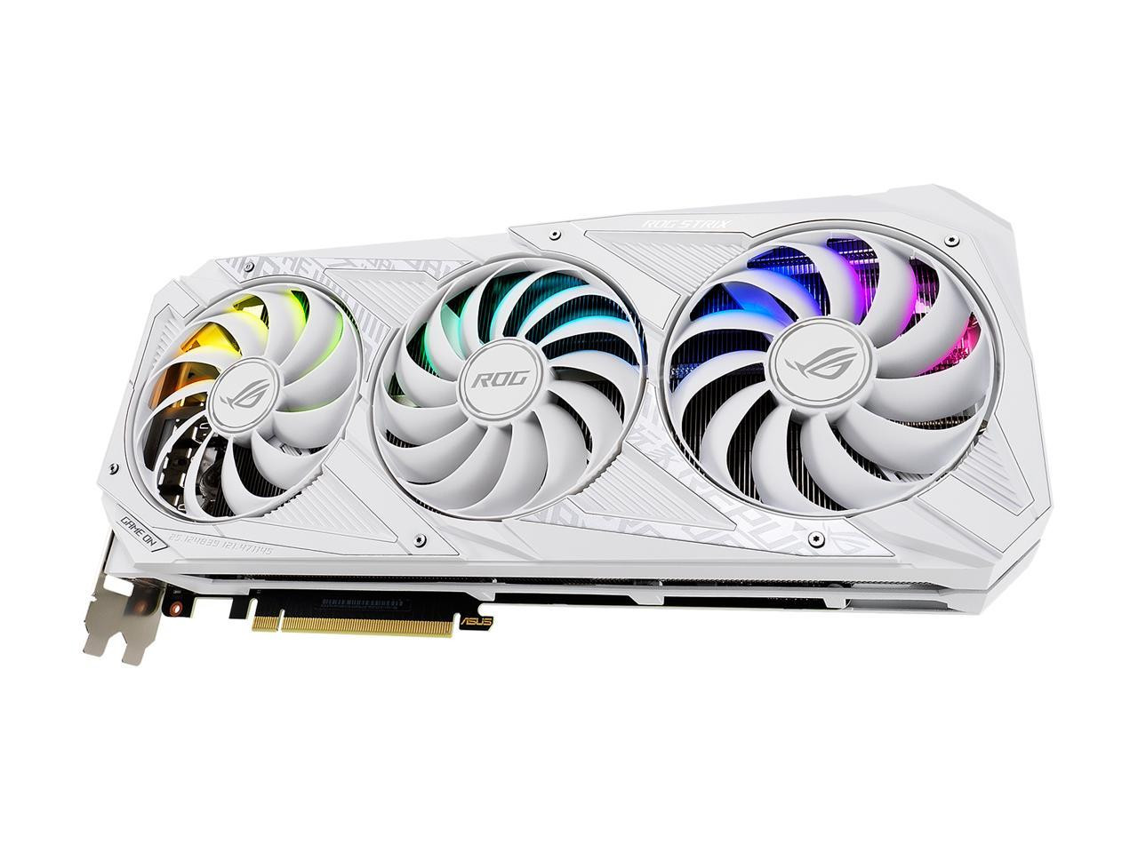 ASUS GeForce RTX 3090 24GB OC White Edition GDDR6X Video Graphics Card ...