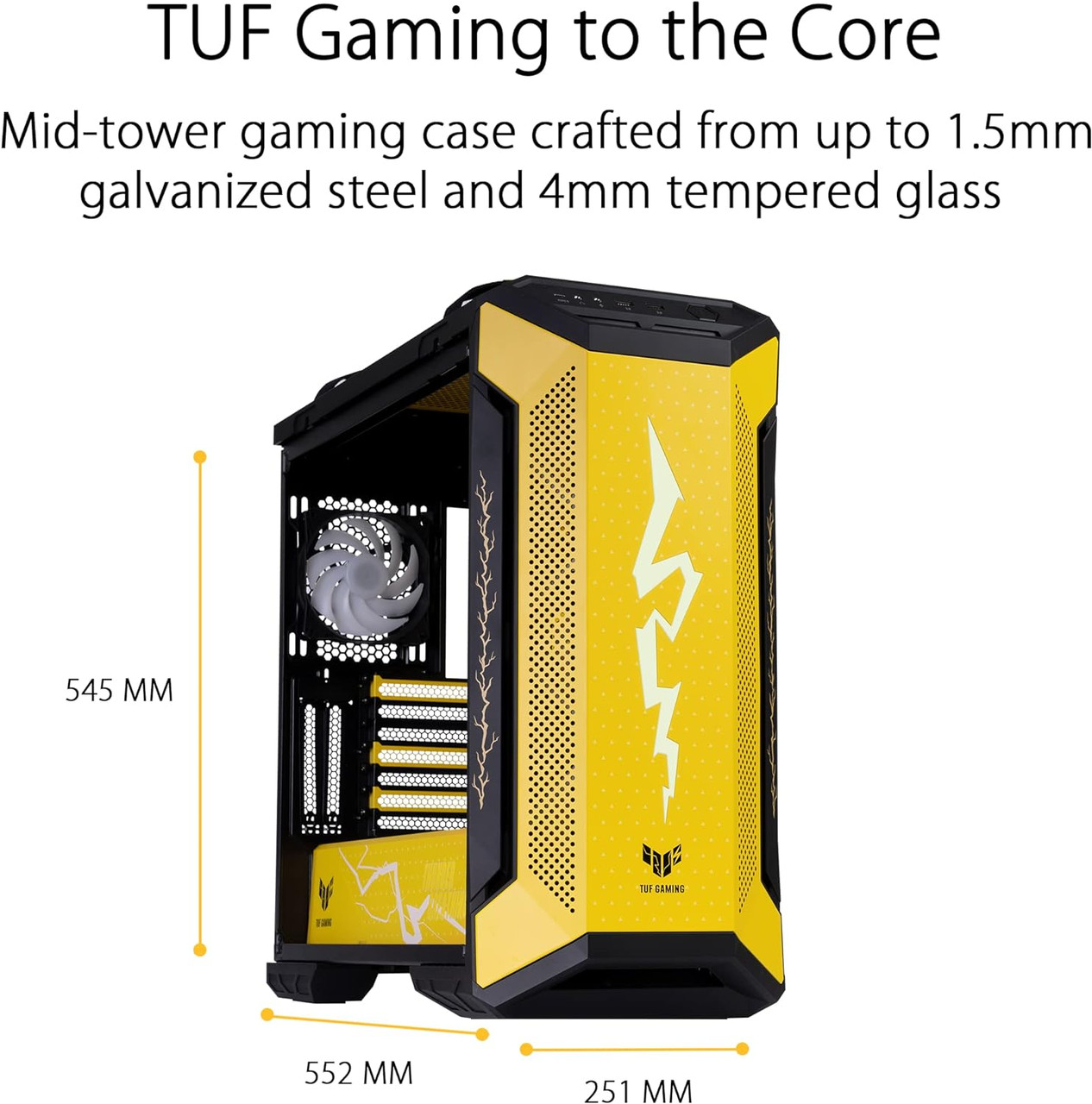 ASUS Zenitsu Demon Slayer GT501 TUF GAMING ATX Mid Tower Desktop ...