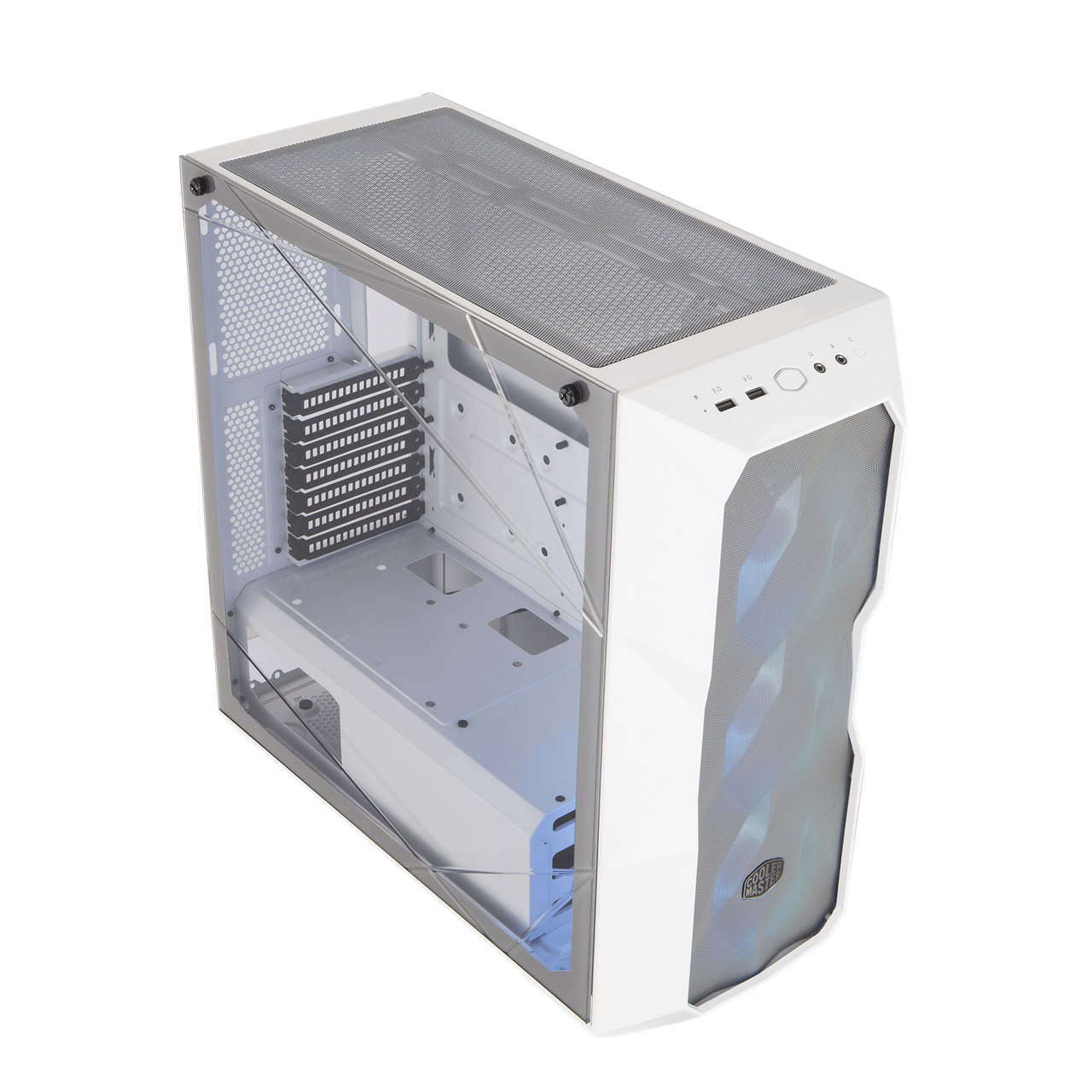 Cooler Master MasterBox TD500 Mesh White Mid Tower Tempered Glass ...