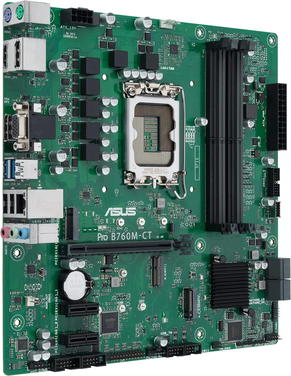 ASUS ASUS PRO B760M-CT Intel LGA 1700 B760 MicroATX M.2 Desktop ...
