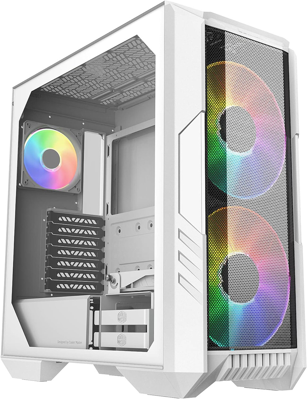 Cooler Master HAF 500 H500-WGNN-S00 White ATX Mid Tower Desktop PC Case ...