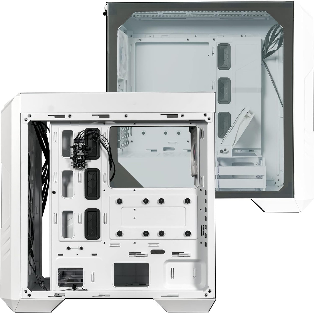 Cooler Master HAF 500 H500-WGNN-S00 White ATX Mid Tower Desktop PC Case ...