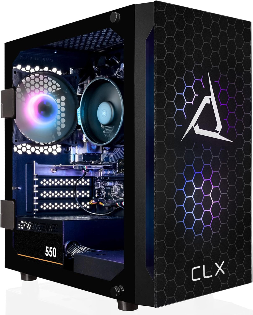 CLX Set Ryzen 5 5600G 8GB RAM 500 GB SSD Windows 11 Tower Desktop PC ...