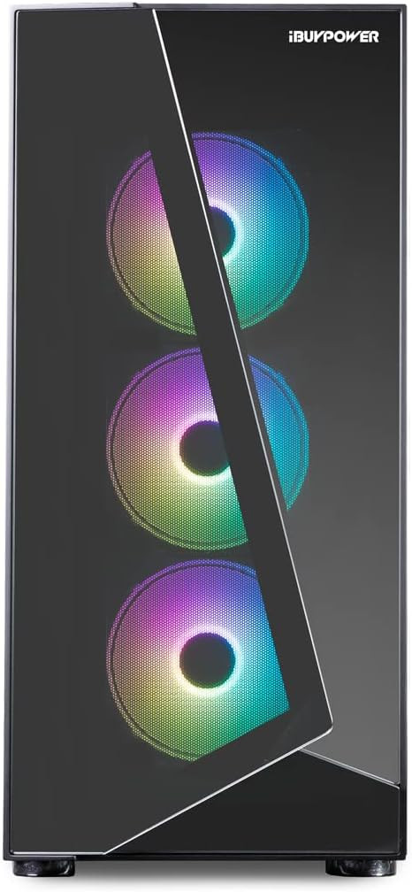 iBUYPOWER Ryzen 5 5600X 16GB 480GB SSD 1TB HDD RX 6600 XT Win11 Desktop ...