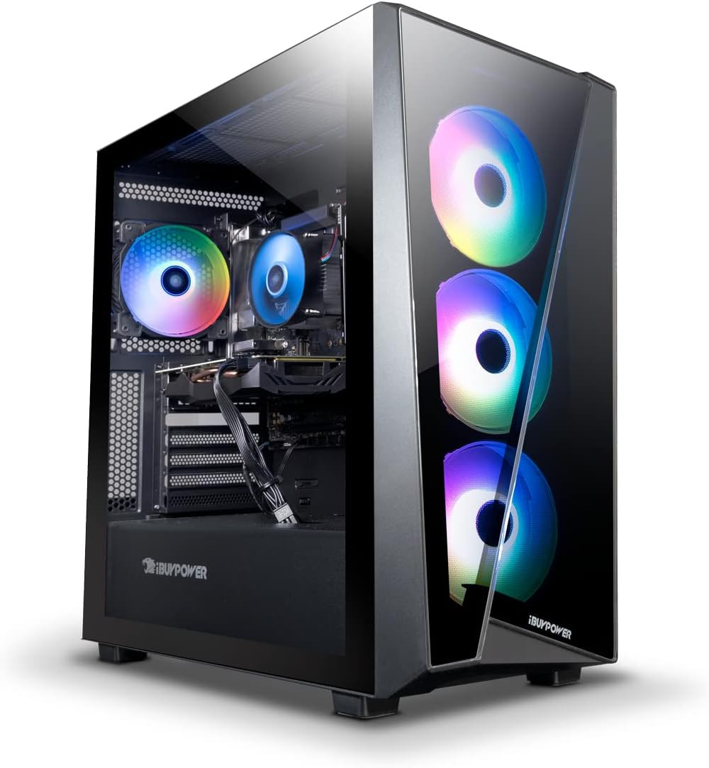 iBUYPOWER i3-12100F 8GB 500GB SSD GTX 1650 4GB Win11 Gaming Desktop PC ...