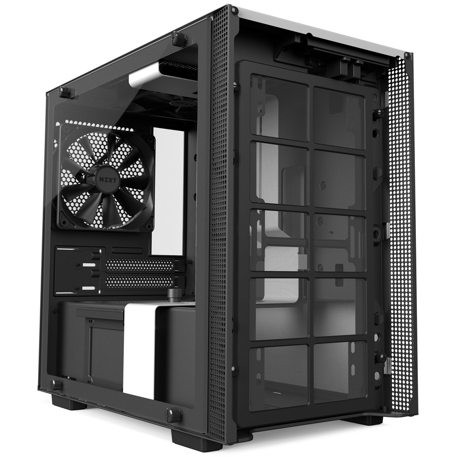 NZXT H200 White Mini-ITX Mini Tower Case Tempered Glass Desktop ...
