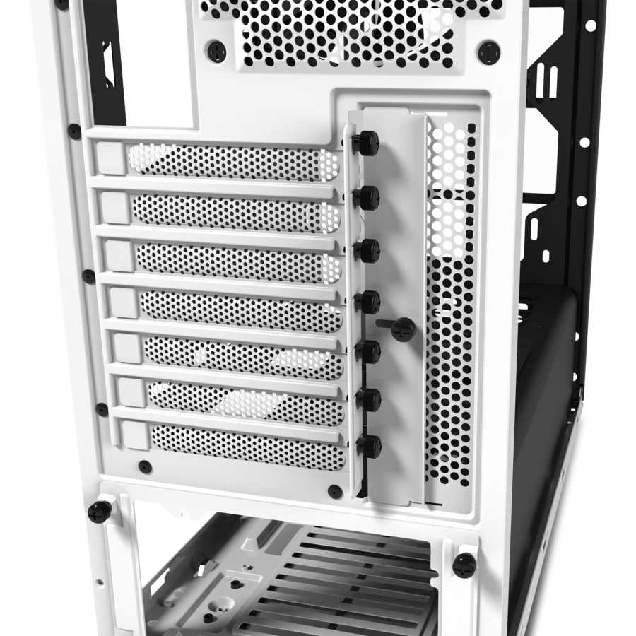 NZXT S340 White Mini-ITX Mini Tower Case Tempered Glass Desktop ...