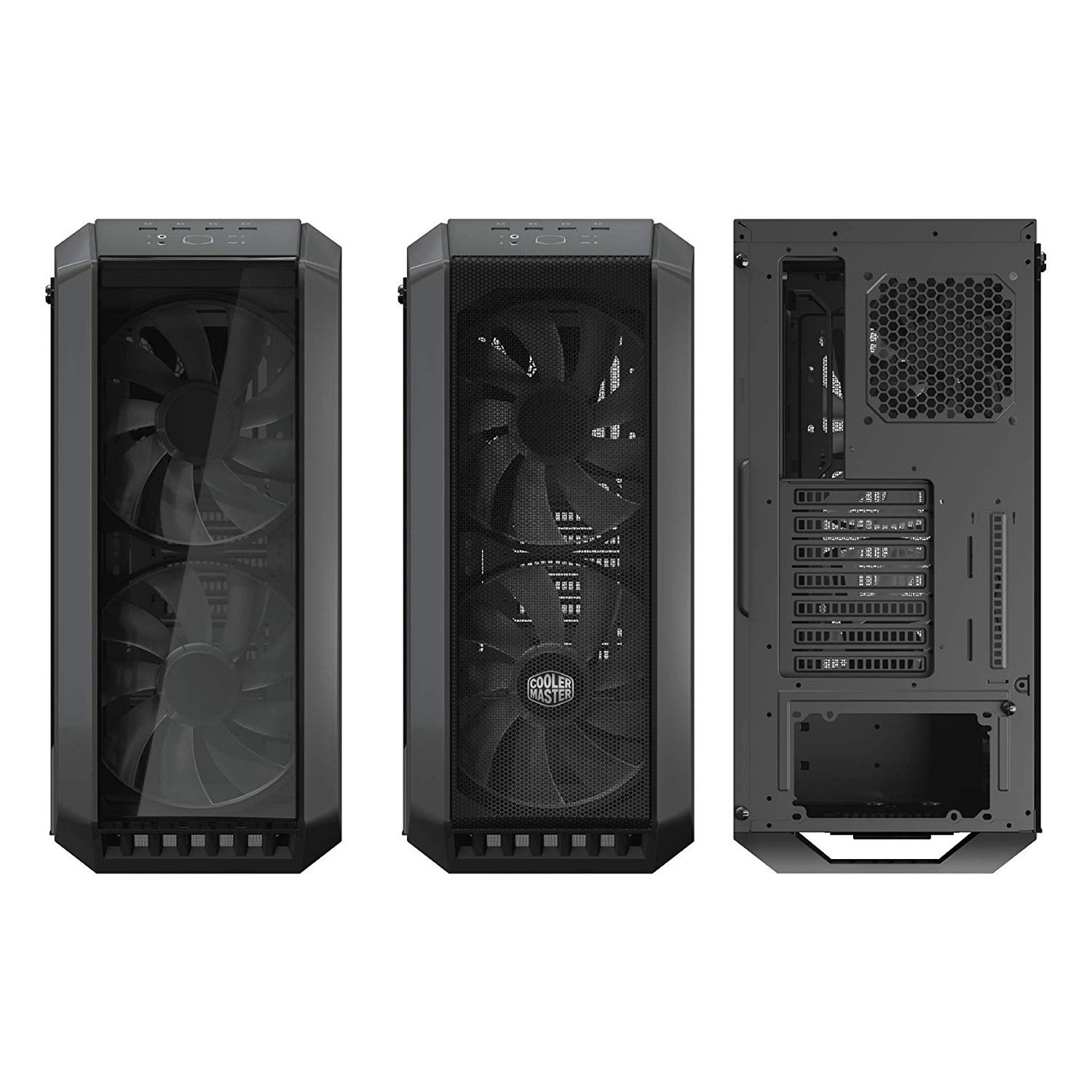 Cooler Master MasterCase H500 ATX Mid Tower Black 2 RGB Fan Gaming ...