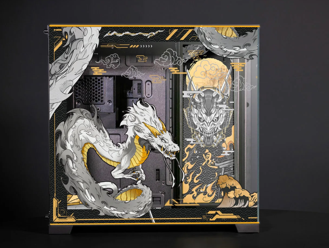 Starforge Golden Dragon Lian Li O11D Evo RGB Computer Case - CHQstore