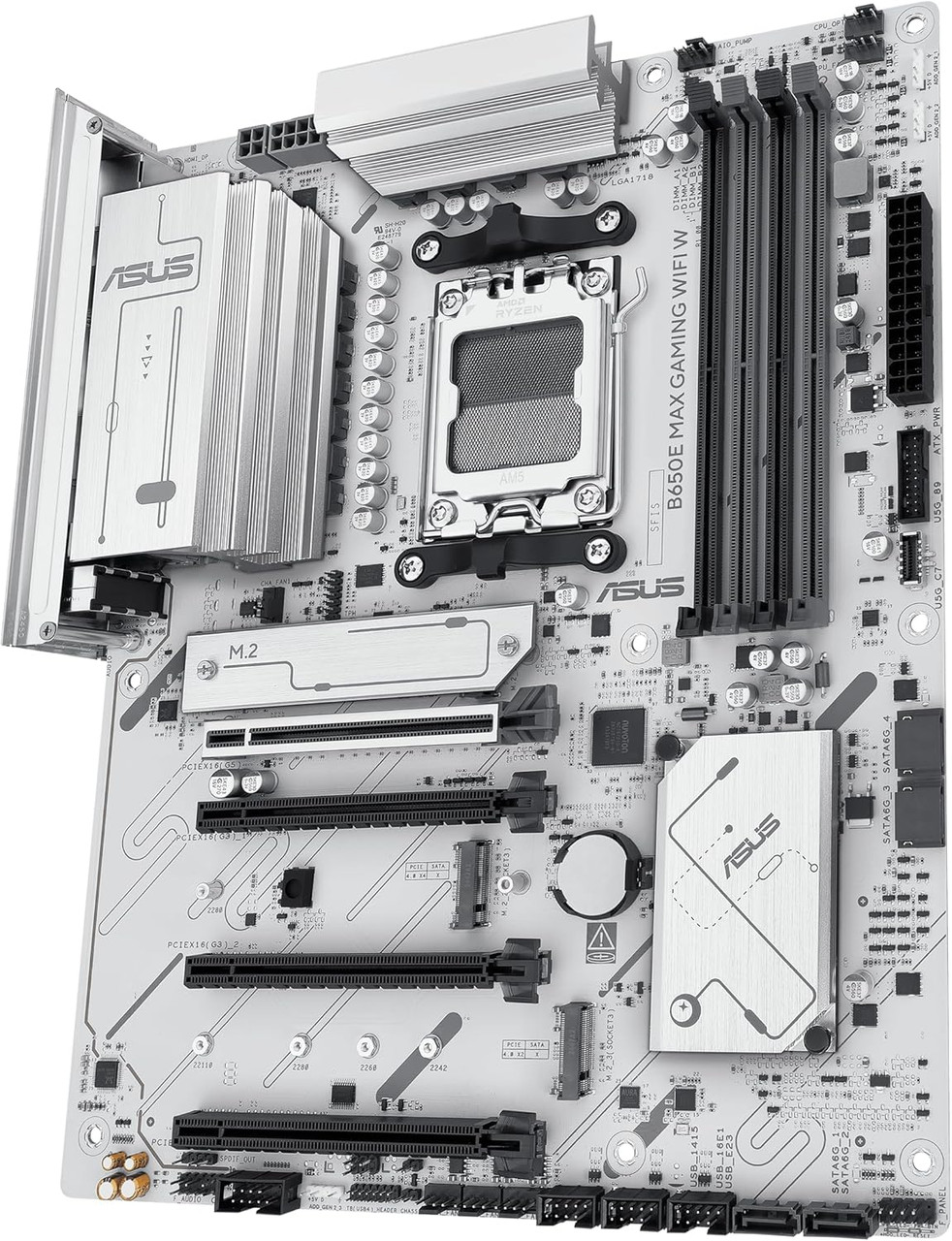 ASUS B650E MAX GAMING WIFI W AMD AM5 ATX DDR5 Desktop Motherboard ...