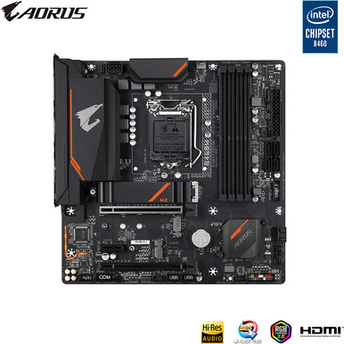 Gigabyte B460M AORUS PRO LGA 1200 Intel B460 MicroATX M.2 Desktop Motherboard A - CHQstore