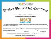 Are You a Member of the Broken Bones Club? Print This Certificate ...