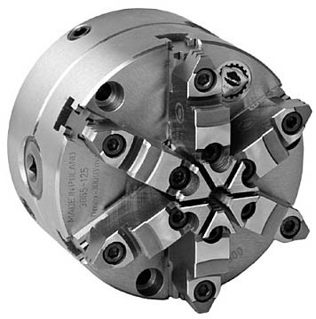 Bison 16" 6 Jaw Self Centering Manual Chuck Set Tru Plain Back 7-868-1600