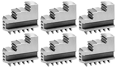Bison Hard Solid OD Master Jaws for 16" Scroll Chuck, 6pc, 7-880-616
