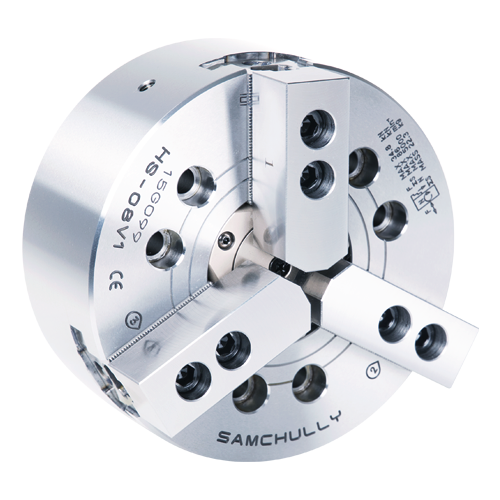 Samchully 10" 3 Jaw Mega Bore Power Chuck Plain Back Mount MH-210