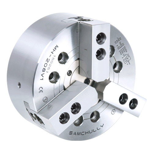 Samchully 8" 3 Jaw Mega Bore Power Chuck Plain Back Mount MH-208